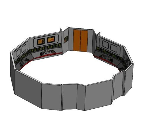 ⭐ Star Trek Tos Bridge Computer Console (Large) for 8 in (1:9) Mego ...