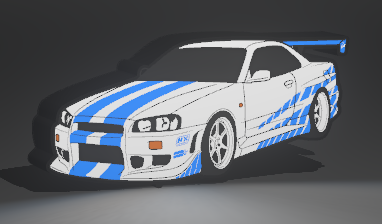 🖼️ GTR R34 Luminous Frame - Fast & Furious Style (for multicolor ...