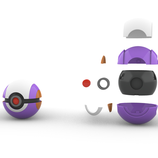 🐉 Pokeball Unite Ball・ STL File for 3D printing・Cults