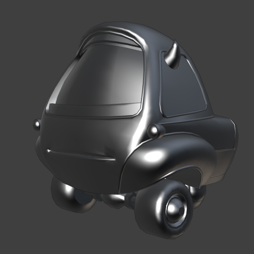 👹 Mike Wazowski Cars-Inspired Monster inc mashup - 3D Printable Pixar ...