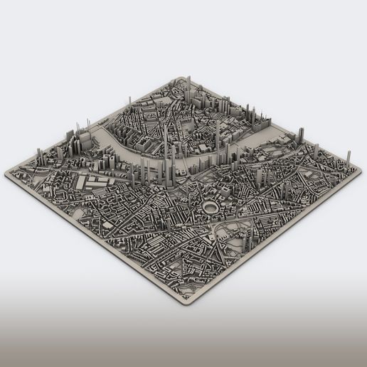 🏙️ Part of London City England・ STL File for 3D printing・Cults