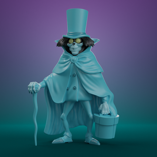 👻 Haunted Mansion Hat Box Ghost・ OBJ File for ・Cults
