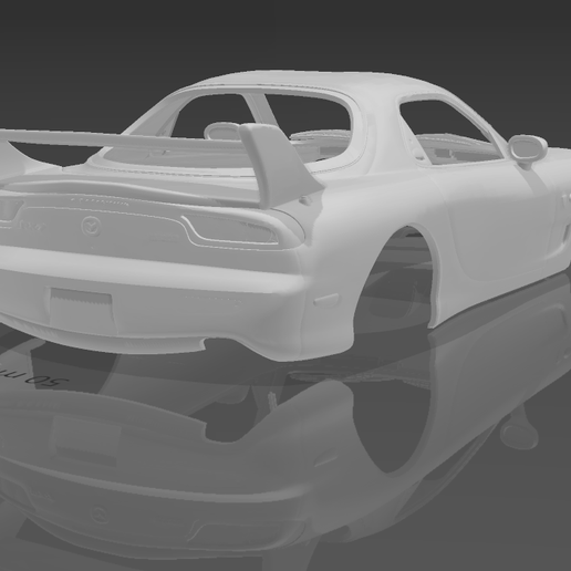 🚗 Mazda RX-7 FD Shell Body - Divided Parts for Easy Printing・ STL File ...