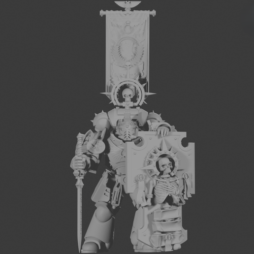 🗡️ Glorious Fister with sword & shield・Free STL File for 3D printing・Cults