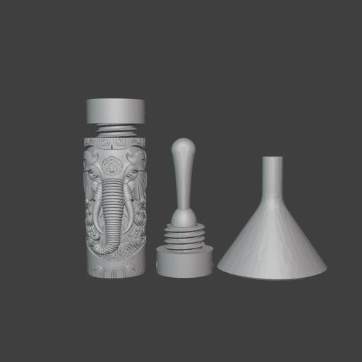 🛥️ Mini Snuff Boat / Elephant snuffing snuffing snuff・ STL File for 3D ...