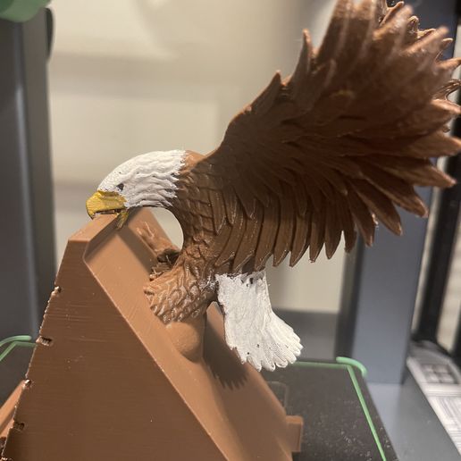 👨‍🦲 American Bald Eagle cell phone holder・ 3D File for 3D printing・Cults
