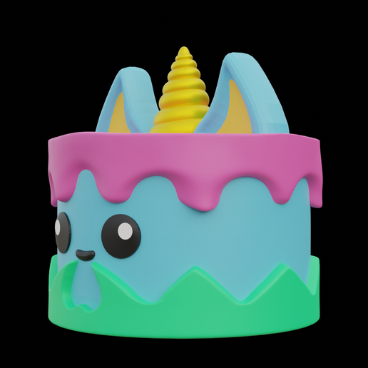 🍰 Squishy V2 Cake・Free STL File for ・Cults