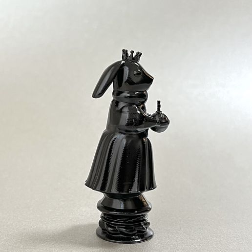 🐇 Rabbit Chess Queen・Archivo 3D para Impresión 3D・Cults