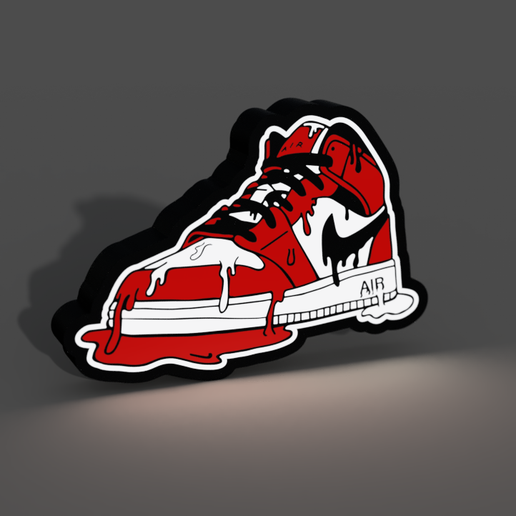 🇯🇴 Air Jordan Nike Lightbox LED Lamp・ STL File for ・Cults