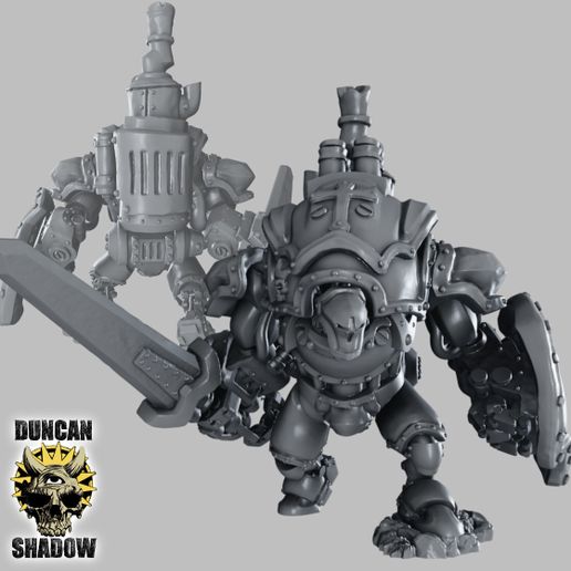 👹 Holy Golem with Sword and Shield (Pre Supported)・ 3D File for 3D ...