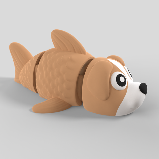 🐕 FLEXI CUTE DOG FISH HYBRID | 3D Printable Articulated Toy | Weird ...