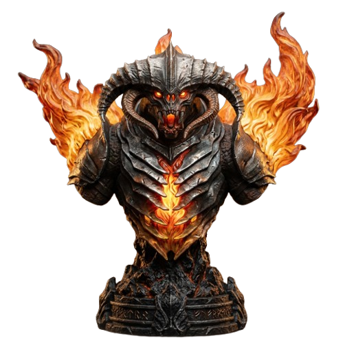 👤 Balrog bust Lord of the rings・Free STL File for 3D printing・Cults