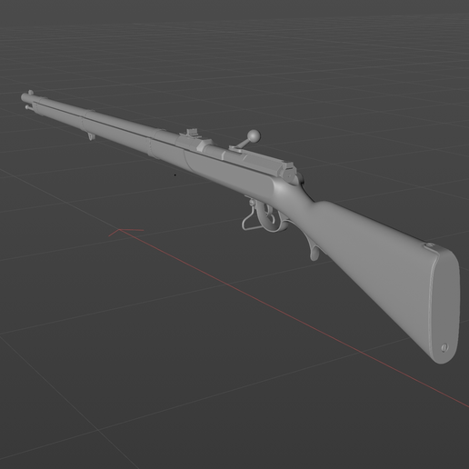 OBJ file Digital model of the German Dreyse rifle 🗺️ ・3D printing idea ...