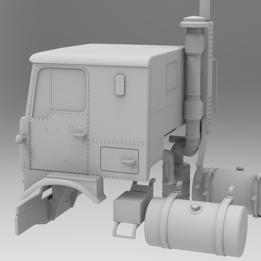 🚕 GMC CRACKERBOX DFR 8000 SLEEPER CAB V1 1/14・ STL File for 3D printing ...