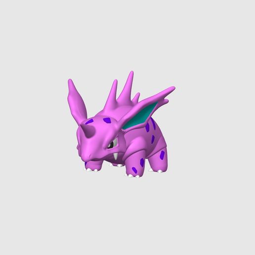 STL file Nidorino (Nidorino) Farbig, Pokedex Nr. 033 // Pokemon 🐉 (3MF)・Model to download and 3D ...