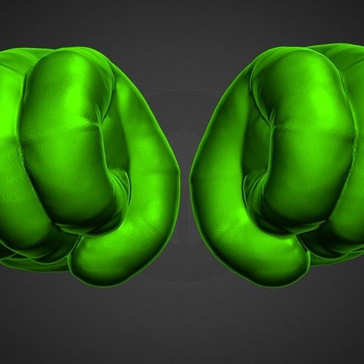 🤲 hulk hands left and right・ OBJ File for 3D printing・Cults