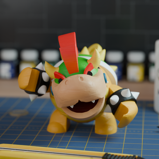 🐢 BOWSER TOY READY FOR PRINT・Free STL File for 3D printing・Cults
