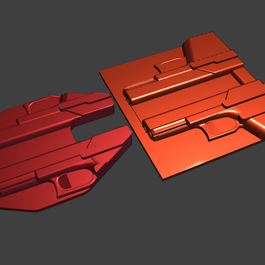 STL file Glock G22 Gen5 PMSP Split mold vacuum + JIG. 🔫 ・3D printable ...