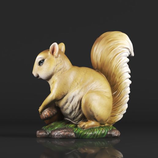 🎁 Ebros Gift Large Rude Squirrel Pointing Middle Finger with Acorn ...