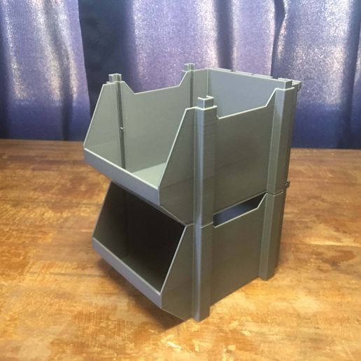 STL file Stackable Wall Storage Bin 🧑‍🔧 ・3D printer design to download ...