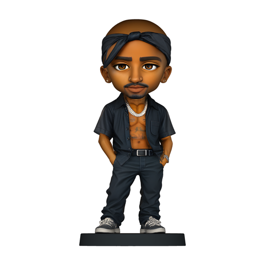 🎨 2Pac – Chibi Hip-Hop Legend Character Figure (Fan Art)・ STL File for ...
