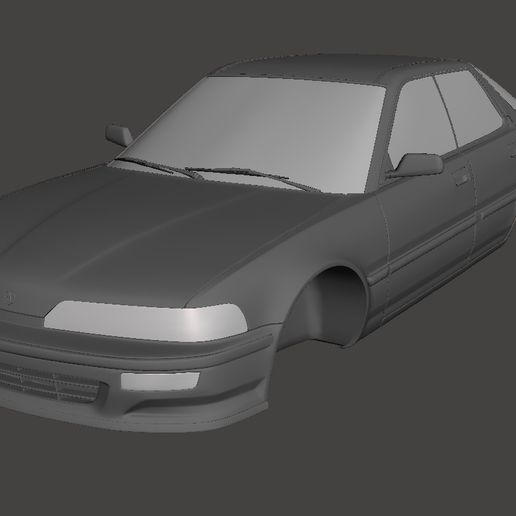 🚗 1990 Acura Integra Sedan・ STL File for 3D printing・Cults
