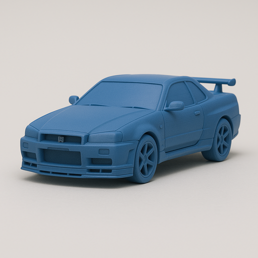 👾 Nissan Skyline GT-R R34 – 3D Printable Model・ STL File for 3D ...
