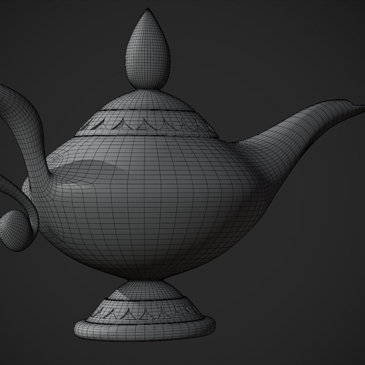 🧞 Aladdin Genie Lamp for Cosplay・ STL File for 3D printing・Cults