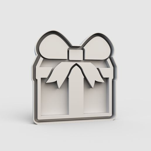 Archivo STL Wrap Up the Cheer: Gift Box Cookie Cutter ⬆️ ・Plan de ...
