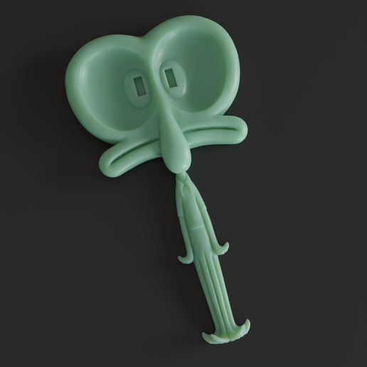 spongebob squidward face flat