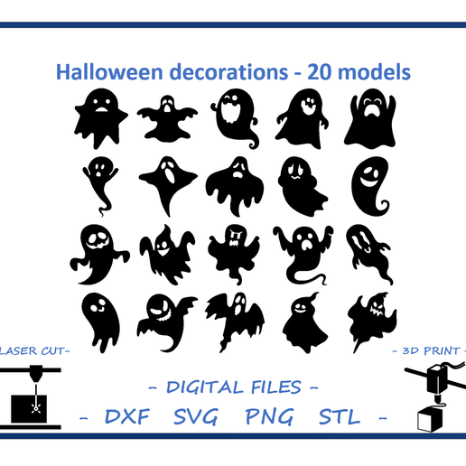 3D file Halloween decorations - 20 models 🎃 ・Design to download and 3D ...