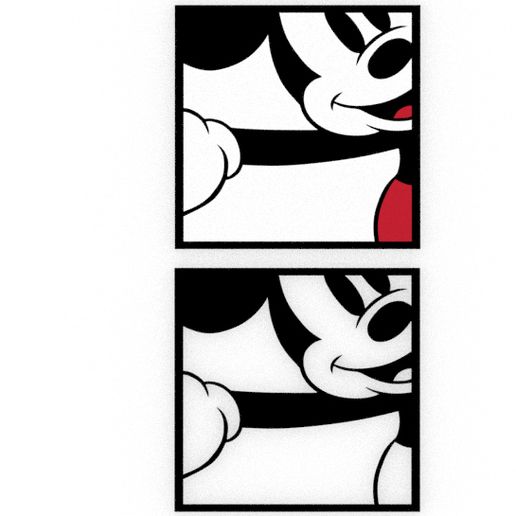 🐁 mickey mouse + multicolor・ STL File for 3D printing・Cults