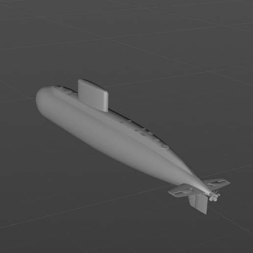 🚢 Digital model of the Russian Kilo-class submarine・ OBJ File for 3D ...