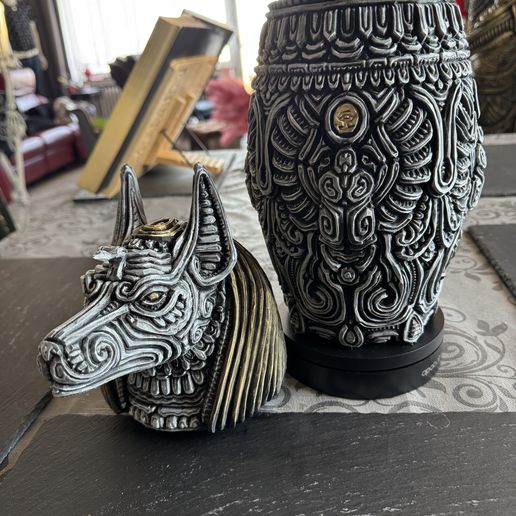 3D printing Anubis Coptic urn • made with Bambu X1C・Cults