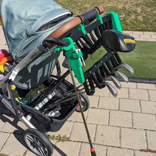 🏌️ Stroller Golf Club Holder・ STL File for 3D printing・Cults