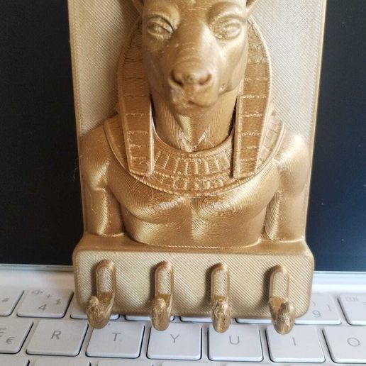 🪝 Anubis Keyholder | Egyptian God Wall Hook | 3D Printable STL File・ STL File for 3D printing ...