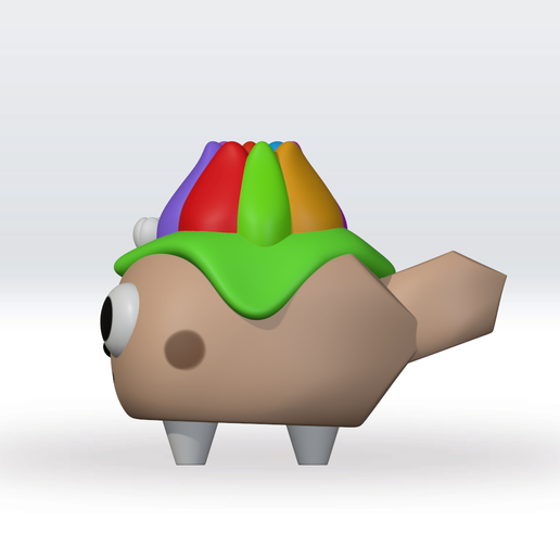 🗺️ Pebble Loyal Bud Dandy World STL 3D Multicolor 3mf 3D Model ...
