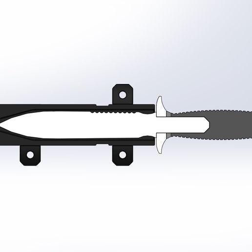 STL file Dagger and Scabbard from the Deadpool and Wolverine 2024 🗡️ ...