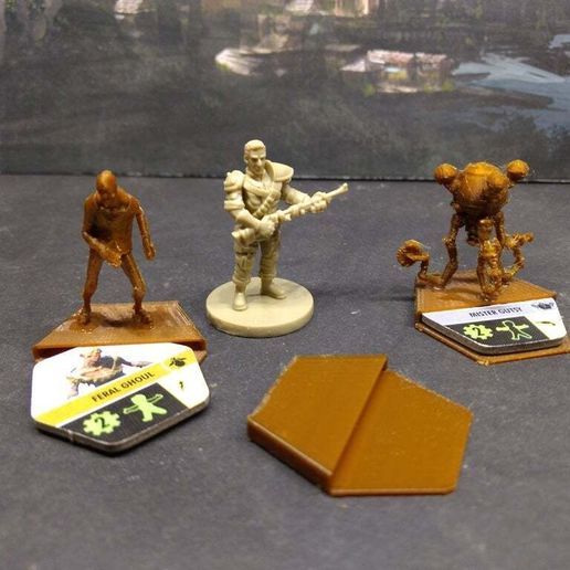 🎲 Fallout Board Game Enemy base・Archivo STL Gratis para ・Cults