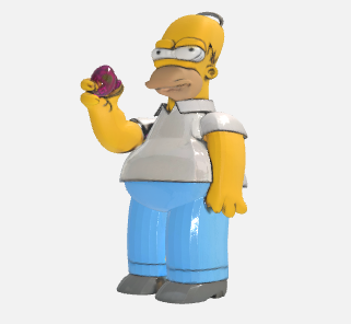🧸 Homer Simpson・ STL File for 3D printing・Cults
