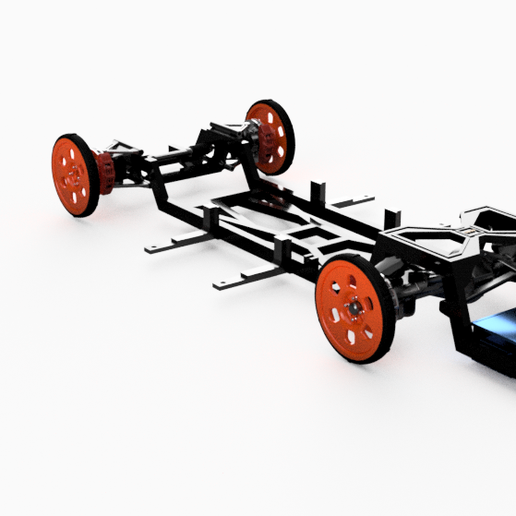 🖼️ FRAME 56 FORD F100 FOR 1/25 MODEL KIT. Chip Foose FD100 slammed ...