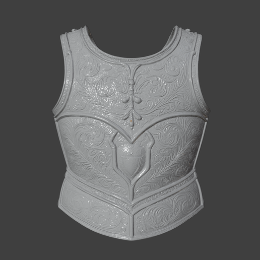 🎭 Nobel Knight's Chest Armor・ STL File for 3D printing・Cults