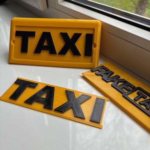 🚕 Taxi checks・ STL File for 3D printing・Cults