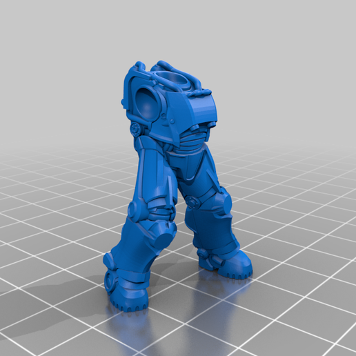 🔫 Fallout T45-d Power Armor Miniature Kit (No Weapons)・Free 3D File for ...