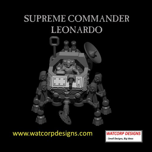 🦸 Commander Leonardo・ 3D File for ・Cults