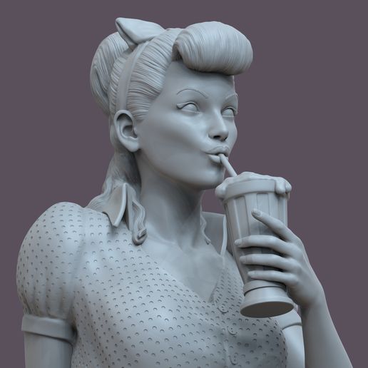 👧 PinUp - Girl・ STL File for ・Cults