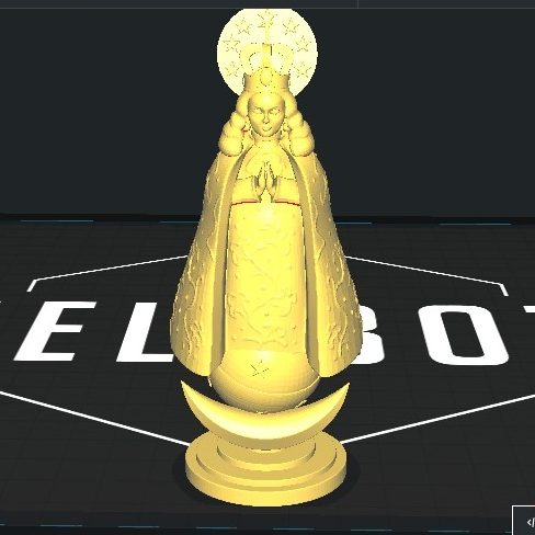 STL file VIRGIN OF CAACUPÉ 🎨 ・3D printer design to download・Cults