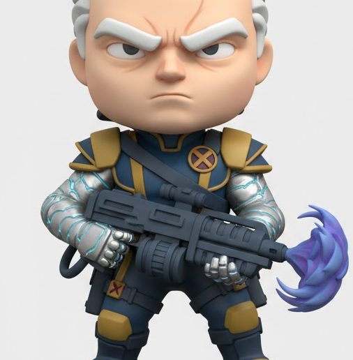 🔌 X-Men - Cable - MCP・ STL File for 3D printing・Cults