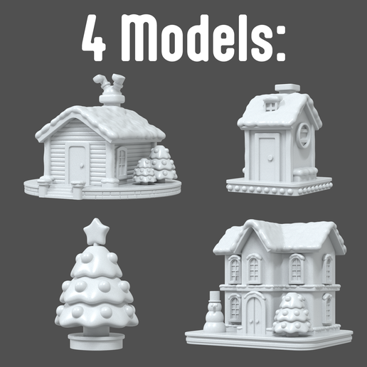 🎄 Holiday Village Christmas Village・ 3D File for 3D printing・Cults