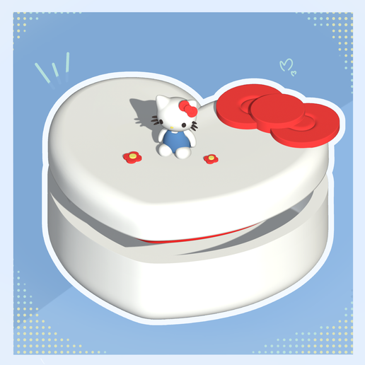 STL file Hello kitty box 👋 (OBJ)・3D printing design to download・Cults